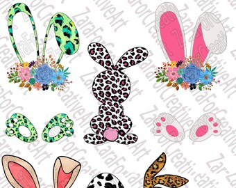 55 Sublimation SVG Design Bundle Rabbit Bunny Carrot Egg | Etsy