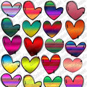 60 Heart SVG Sublimation Design Bundle, Love Clipart ,valentine ...