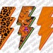 Fall Lightning Bolt PNG Bundle, Halloween Lightning Bolt, Scary Pumpkin ...