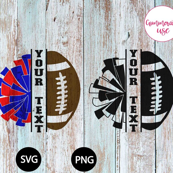 Football and Cheer Svg - Etsy