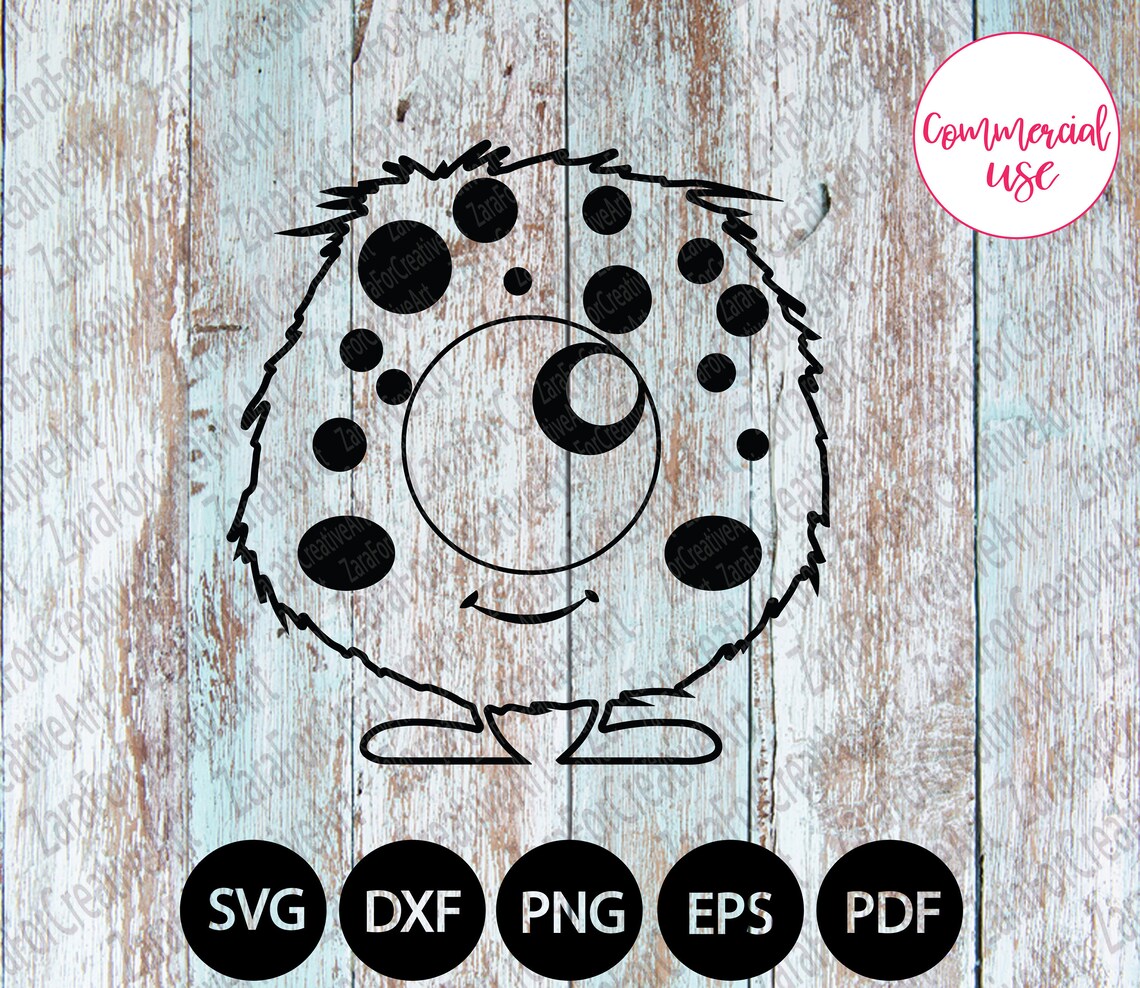 Monster svg cute Monster Iron on transfer Silly Monster svg | Etsy