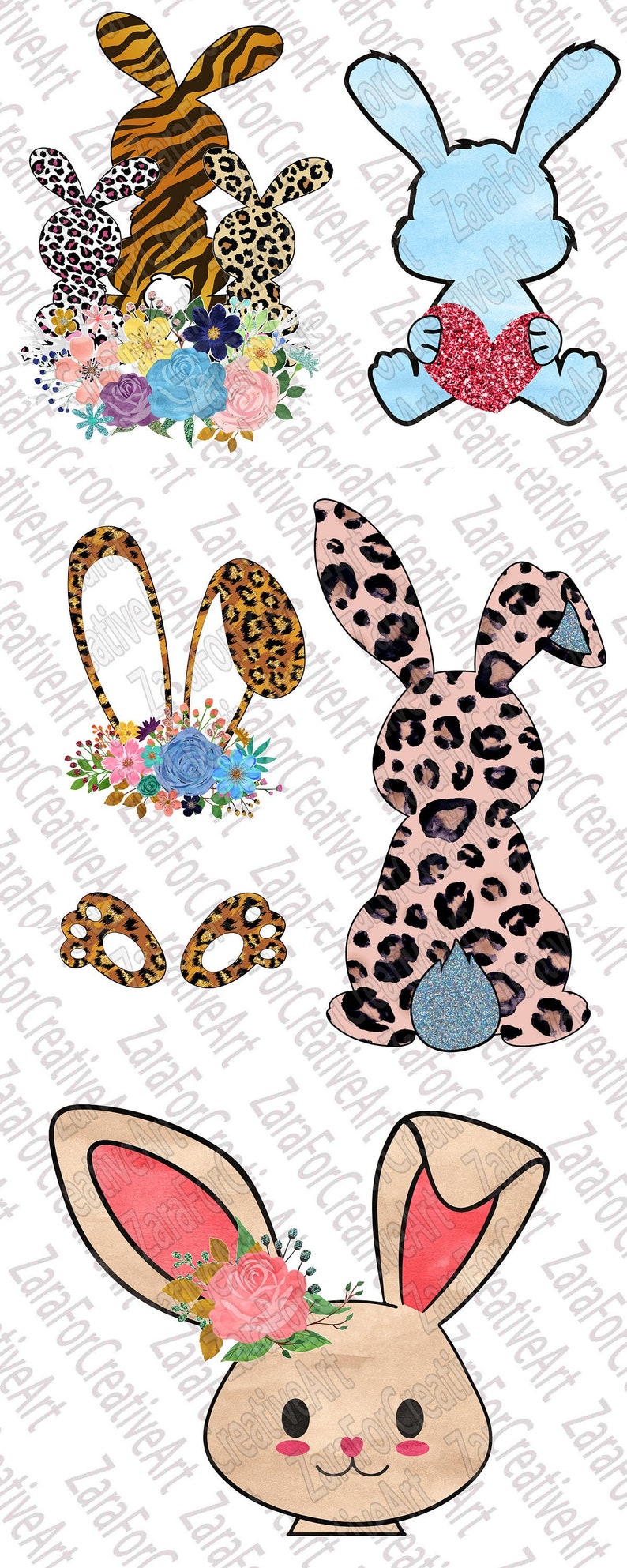 55 Sublimation SVG design Bundle Rabbit Bunny Carrot egg | Etsy