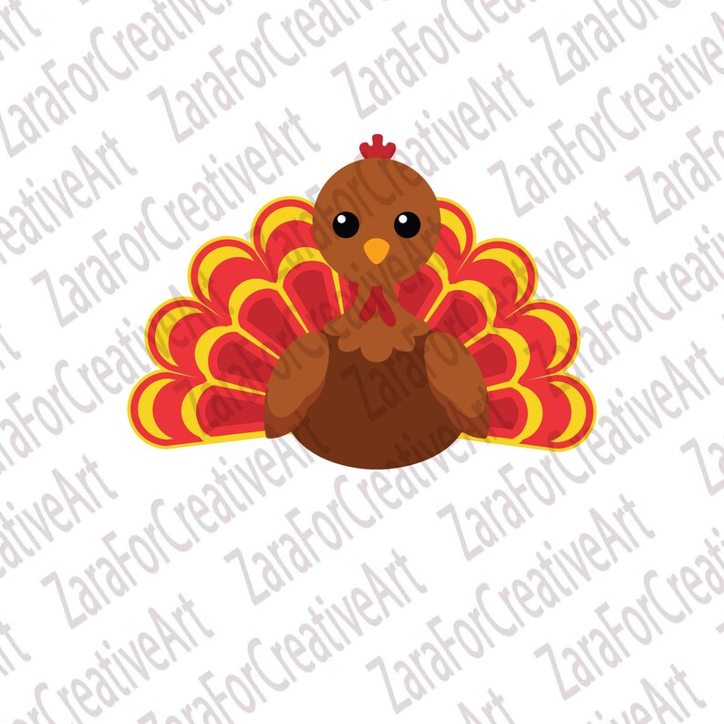 Turkey svg Thanksgiving Svg Turkey Clipart Turkey Feathers svg | Etsy