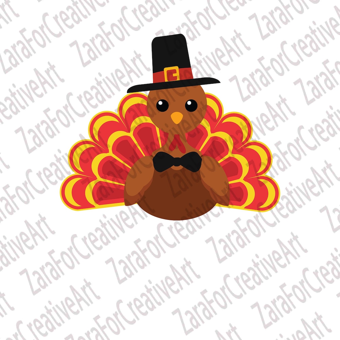 Turkey Svg Thanksgiving Svg Turkey Clipart Turkey Feathers Svg Thankful ...