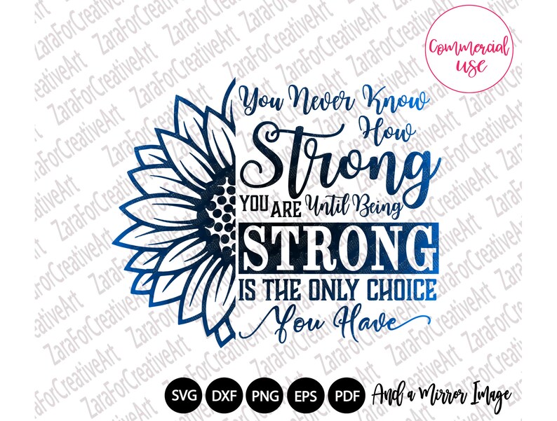 You Never Know How Strong You Are Until Strong is the Only - Etsy