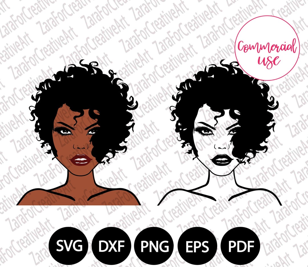 African American SVG Black Woman Svg Afro Svg Cut File Cutting Files ...