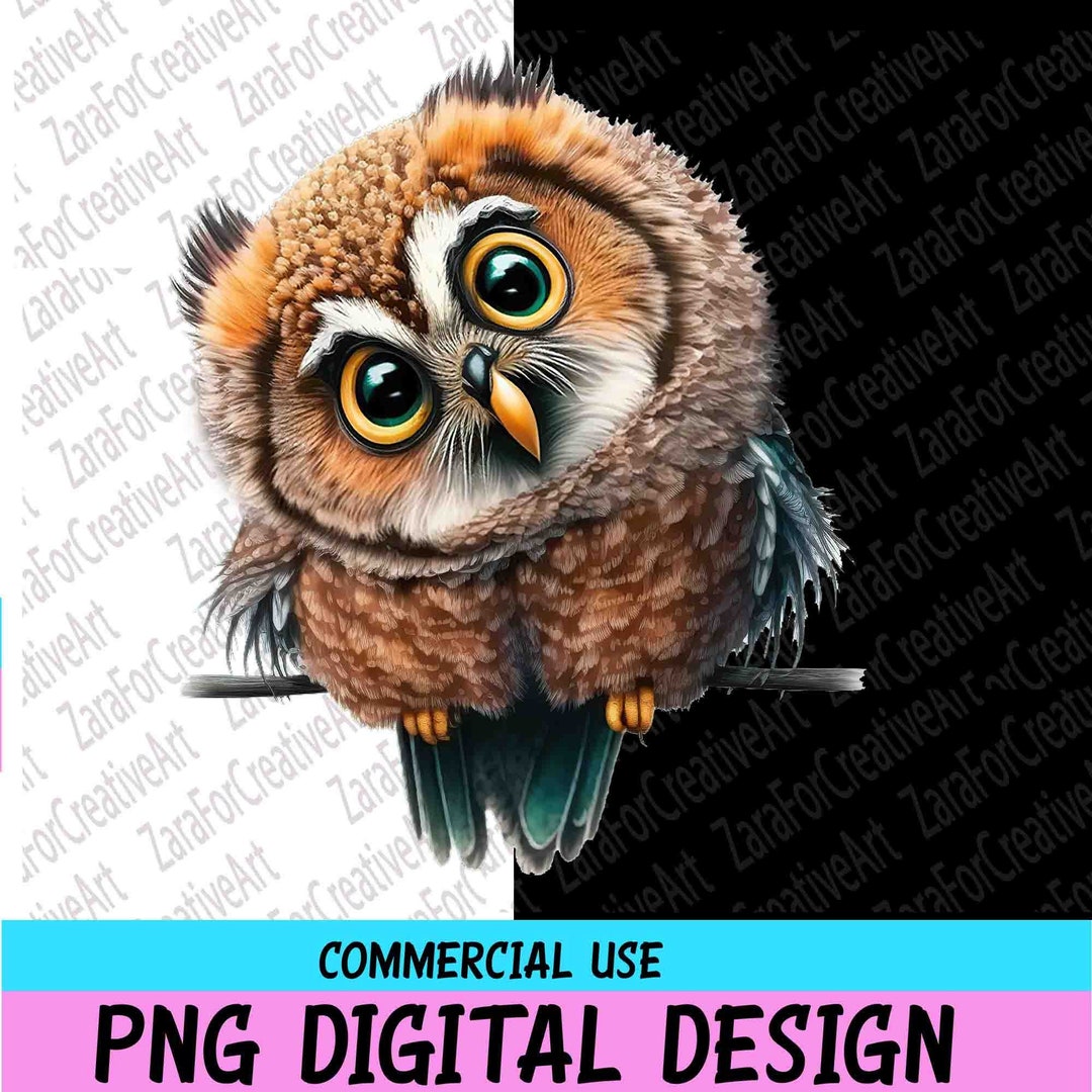Cute Owl PNG , Baby Owl PNG Sublimation Design , Owl Digital Download ...