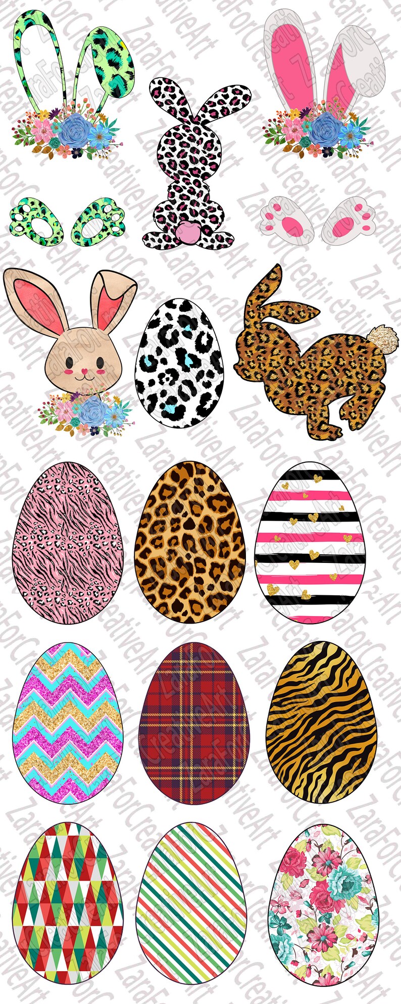 55 Sublimation SVG design Bundle Rabbit Bunny Carrot egg | Etsy