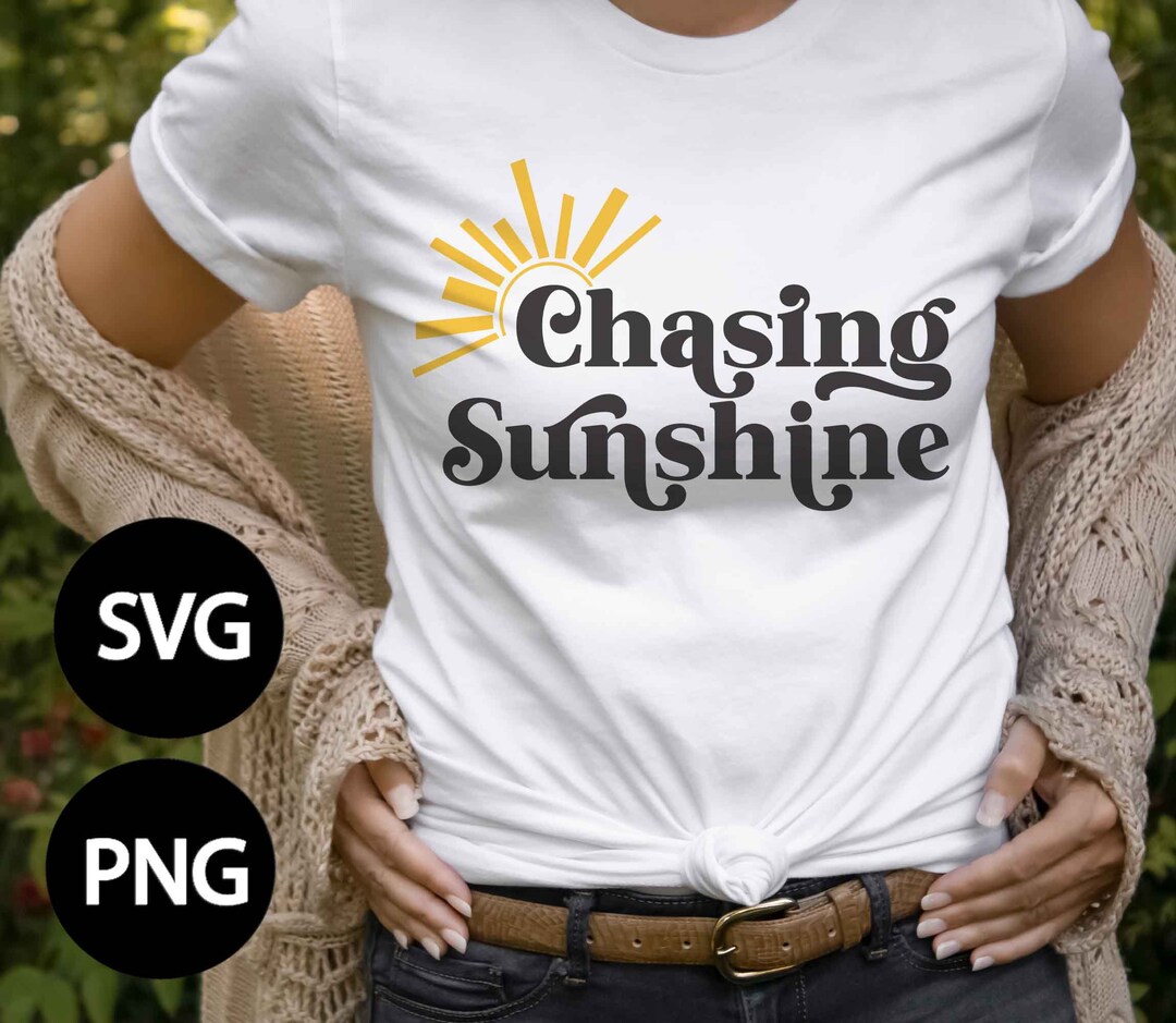 Chasing Sunshine SVG PNG Sublimation | Vacation | Hippie Digital ...