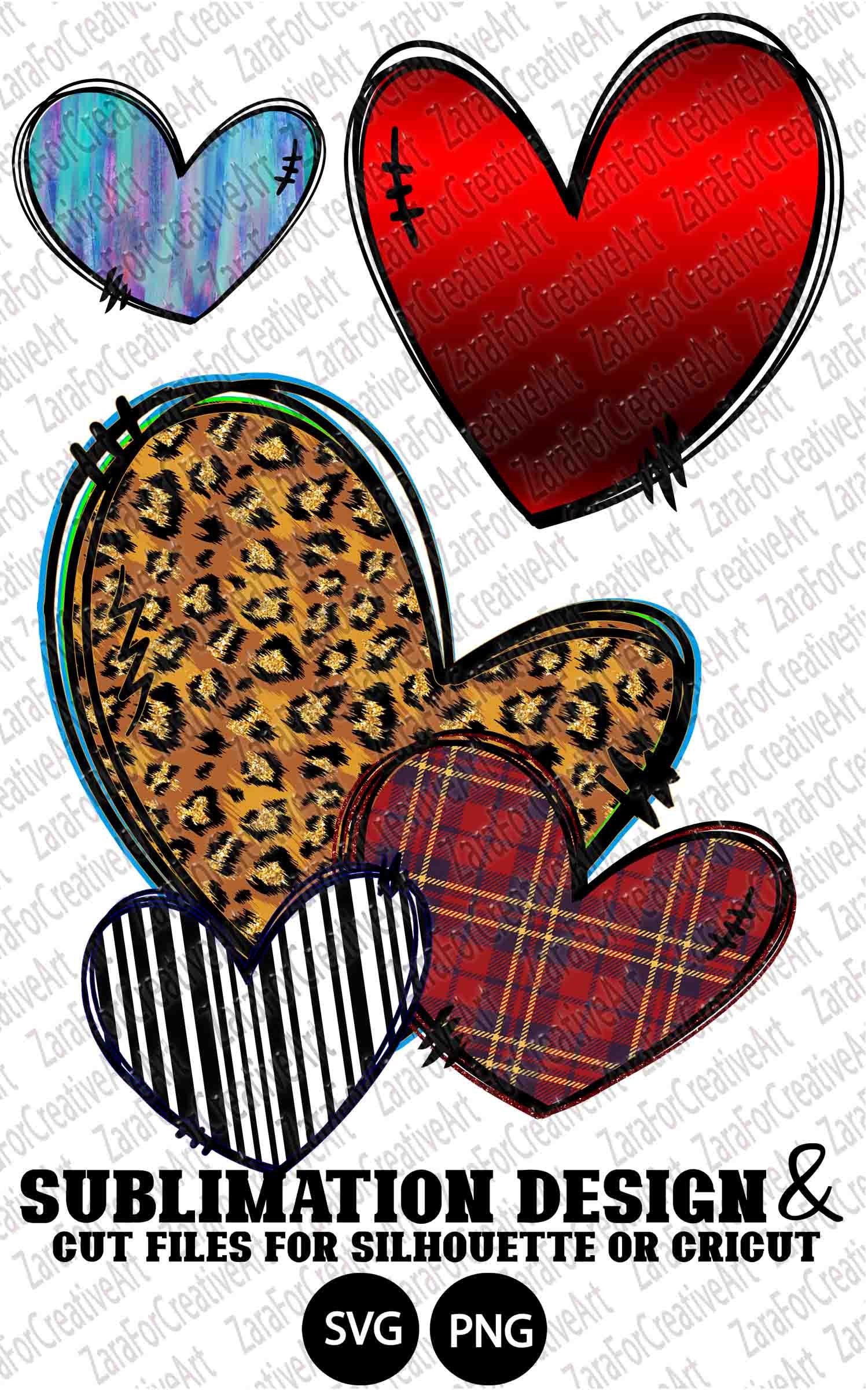 60 Heart SVG Sublimation Design Bundle, Love Clipart ,valentine ...