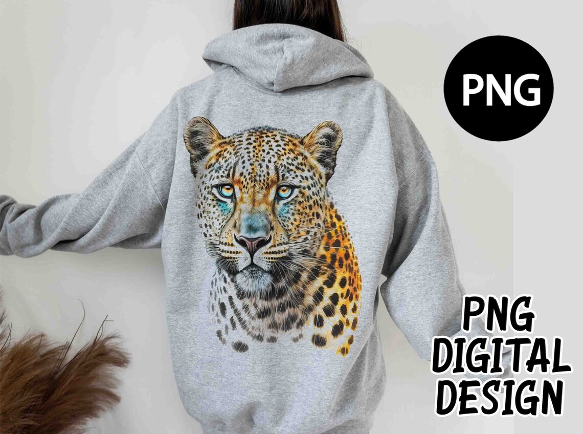 Leopard Face Png Leopard PNG Leopard Sublimation Digital - Etsy
