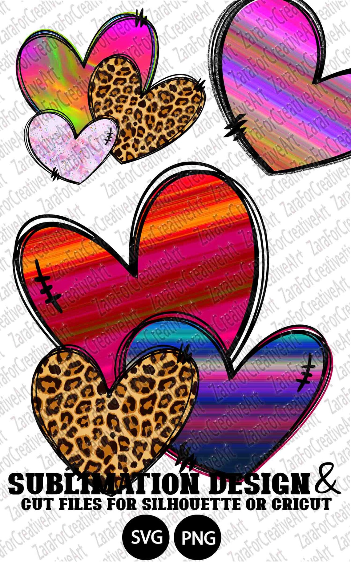 60 Heart SVG Sublimation Design Bundle, Love Clipart ,valentine ...