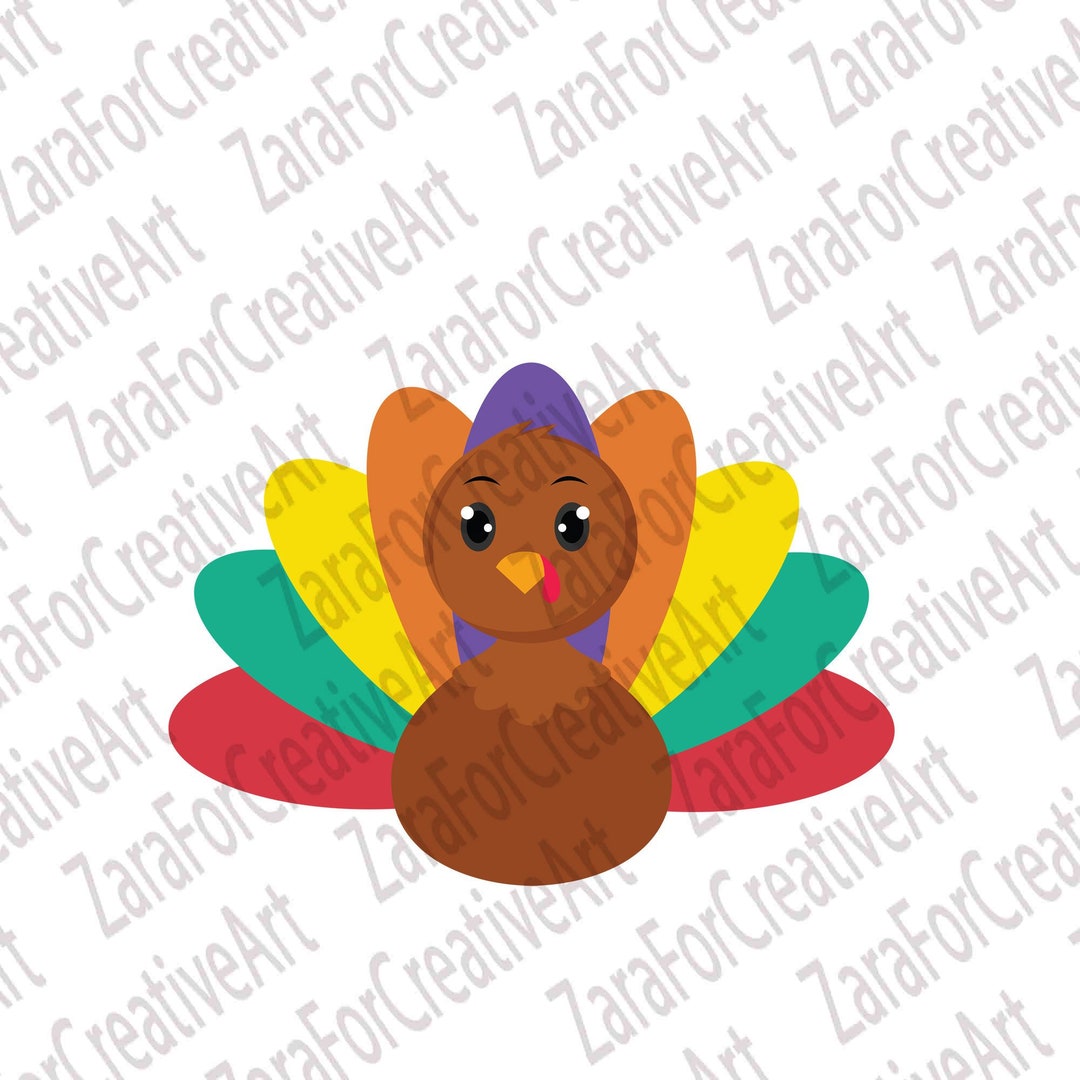 Turkey Svg Thanksgiving Svg Turkey Clipart Turkey Feathers Svg - Etsy