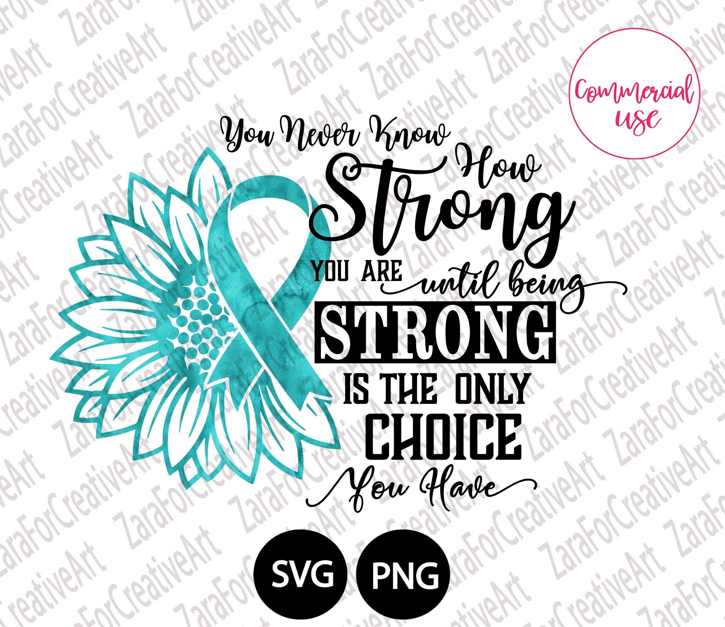 Ovarian Cancer Svg, Ovarian Cancer Awareness SVG, You Never Know How ...