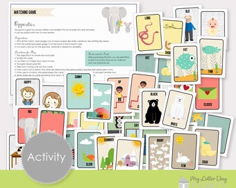 Noah's Ark Memory Matching Game DIGITAL Instant Download | Etsy