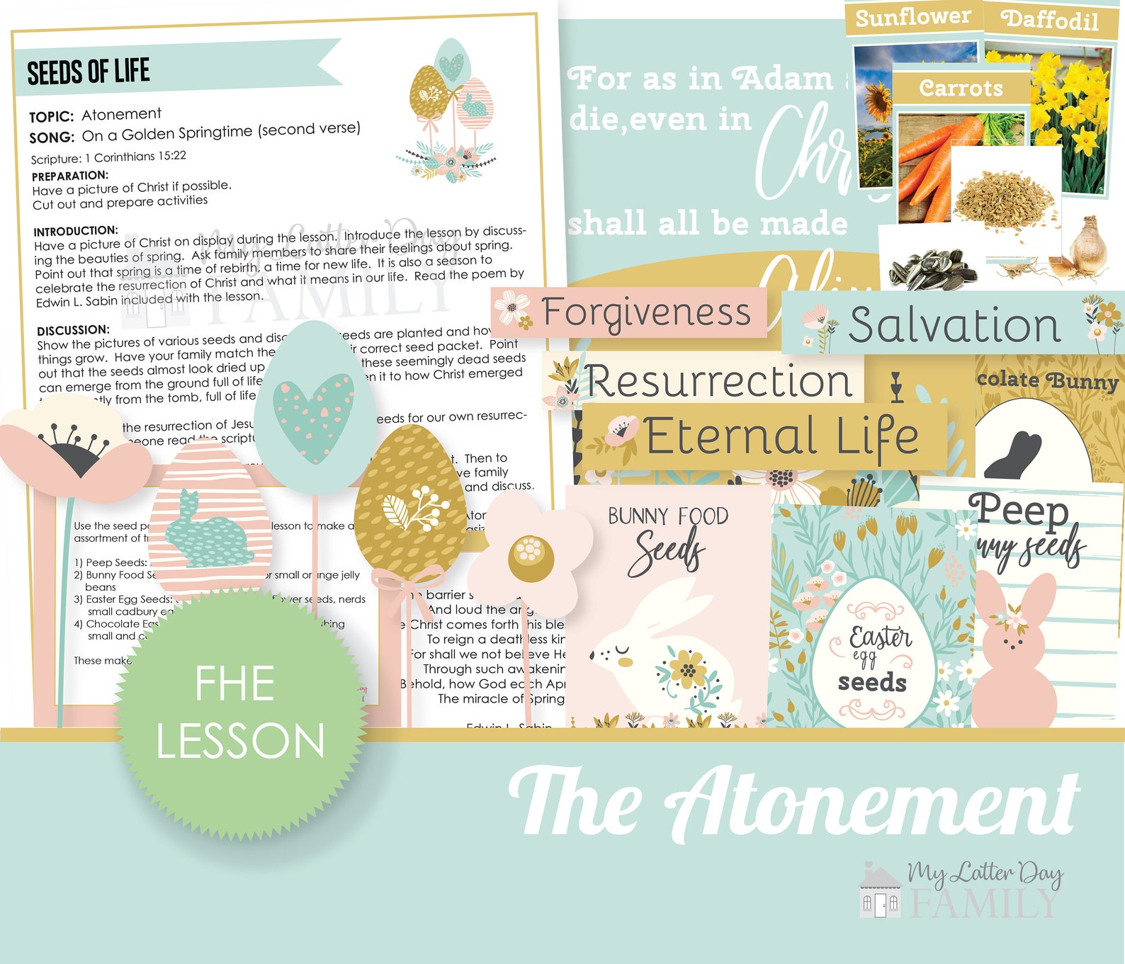 Easter Family Home Evening Lesson Plan Downloadable Lesson Kit - Etsy