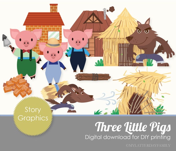 Three Little Pigs Story Printable