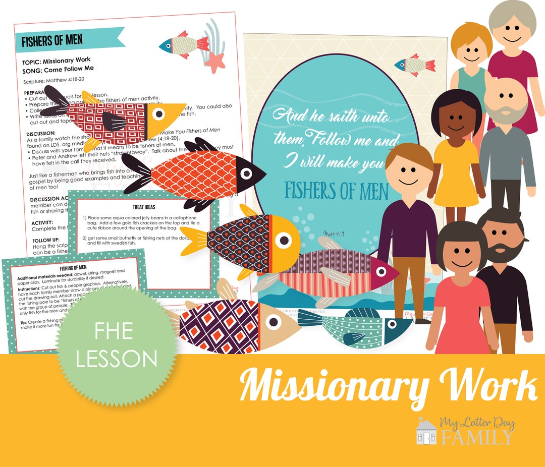 Fishers of Men Family Home Evening Lesson Plan DIGITAL Instant Download ...