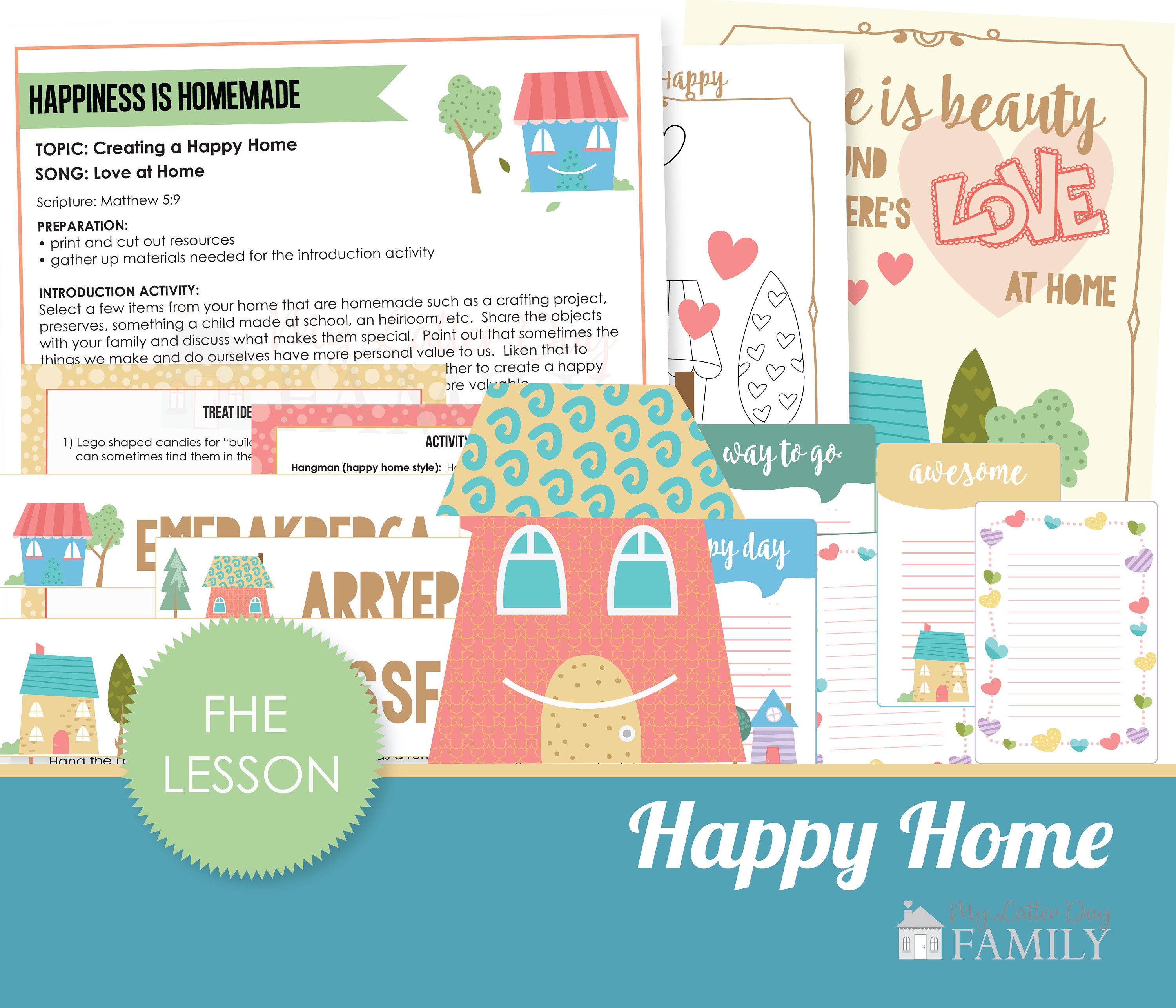 Happiness is Homemade Family Home Evening Lesson Plan Downloadable ...
