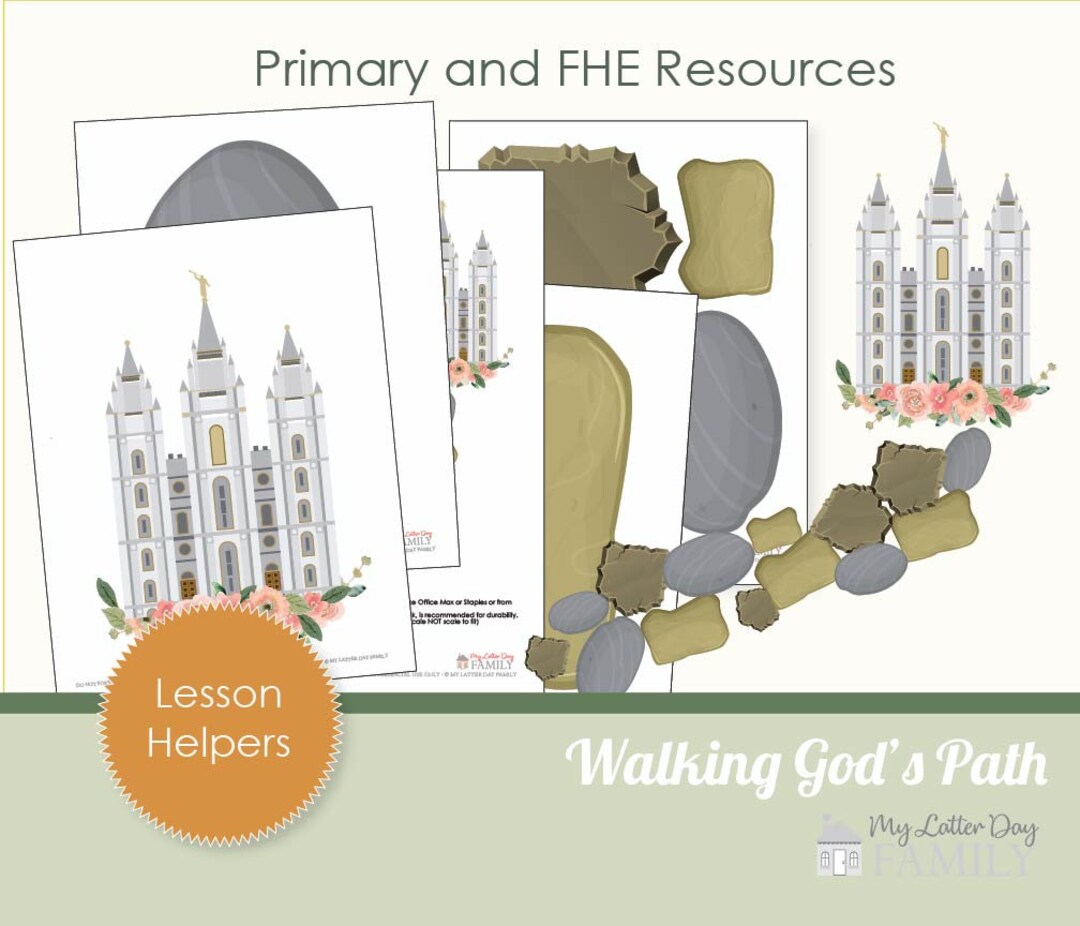 Walking God's Path, or Pathway to the Temple Lesson Resources for FHE ...