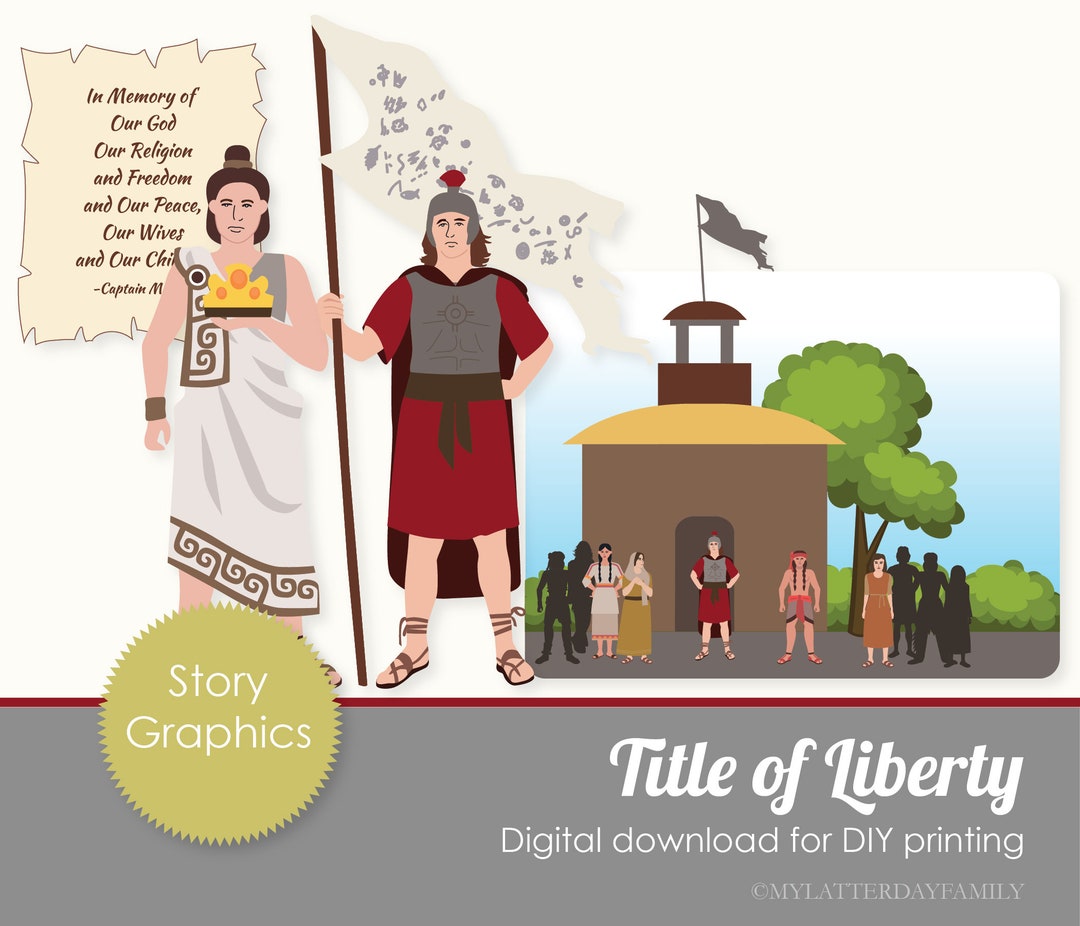 Captain Moroni Title of Liberty Book of Mormon Story Graphics ...