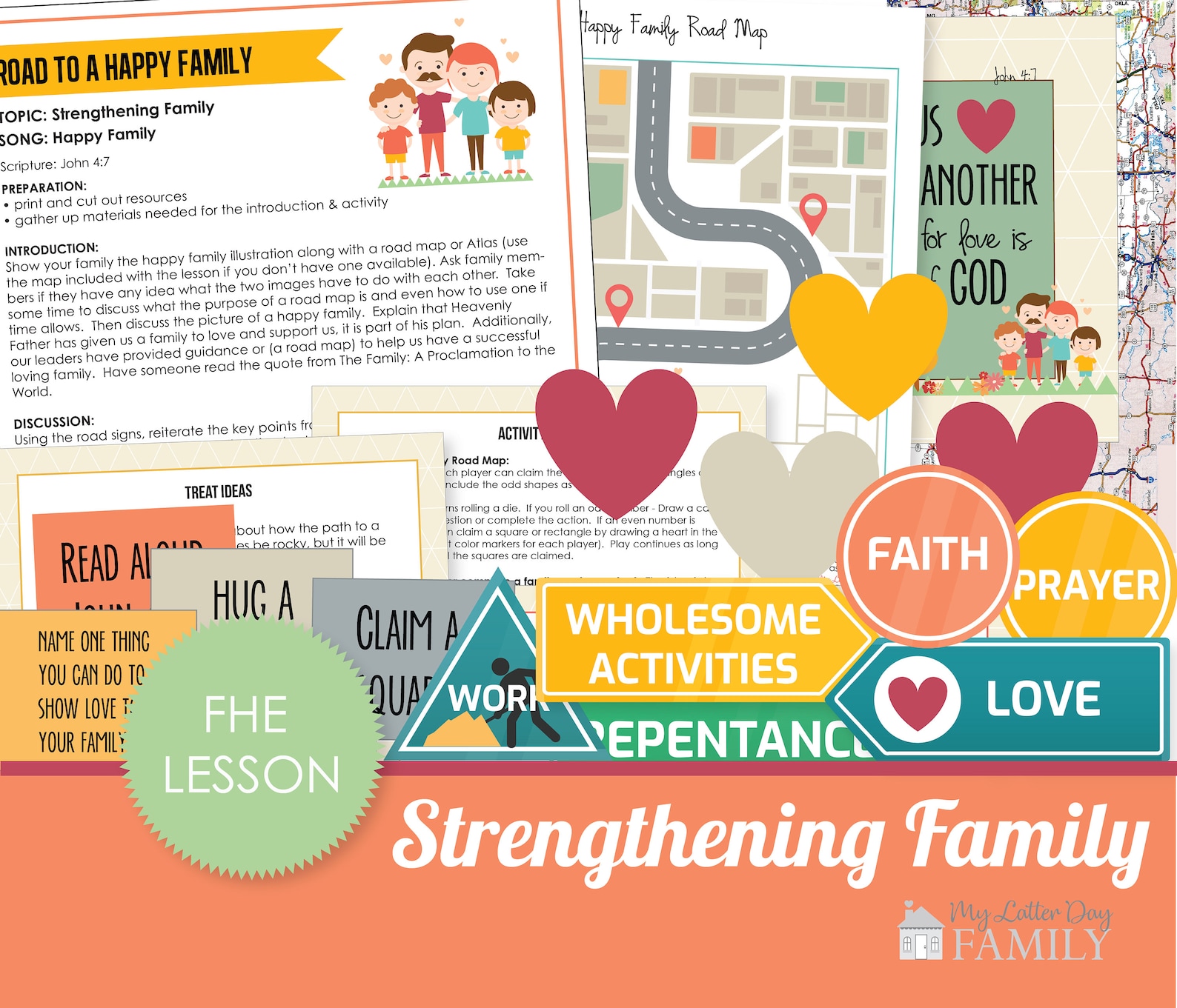 Family Home Evening Lesson Plan Printable DIGITAL Instant - Etsy