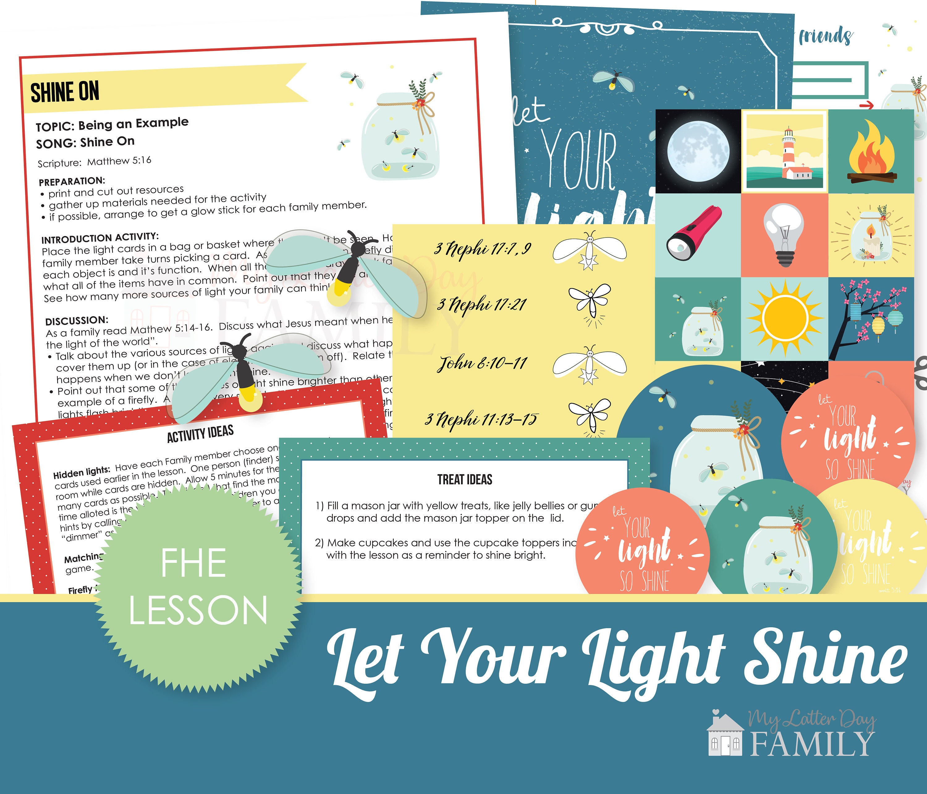 Let Your Light Shine Family Home Evening Lesson Plan Instant Download ...