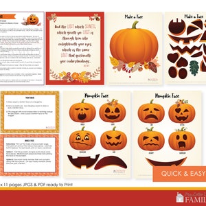 Family Home Evening Lesson Plan Halloween the Light Within Pumpkin ...
