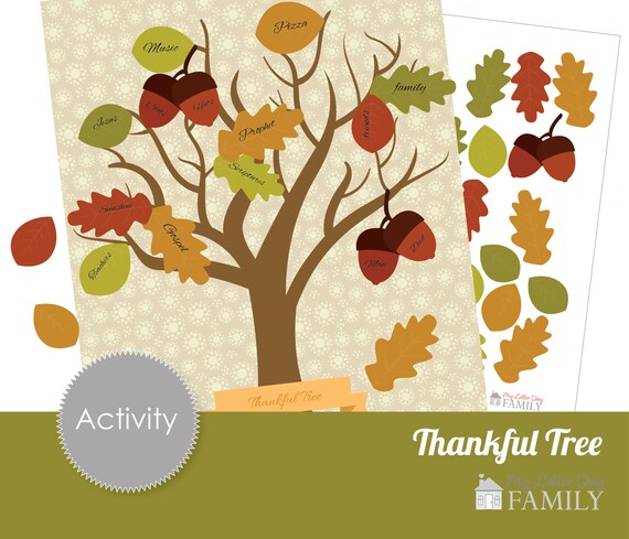 Plantilla De árbol De Agradecimiento De Acción De Gracias Árbol De