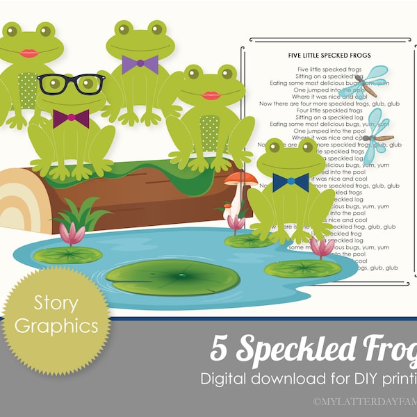 Frog on a Log - Etsy