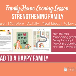 Family Home Evening Lesson Plan Printable DIGITAL Instant Download ...