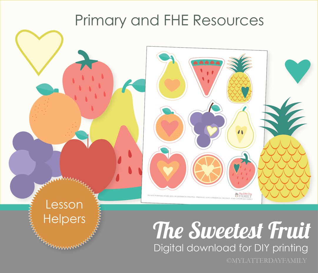 The Sweetest Fruit Lesson Help Come Follow Me Printable - Etsy