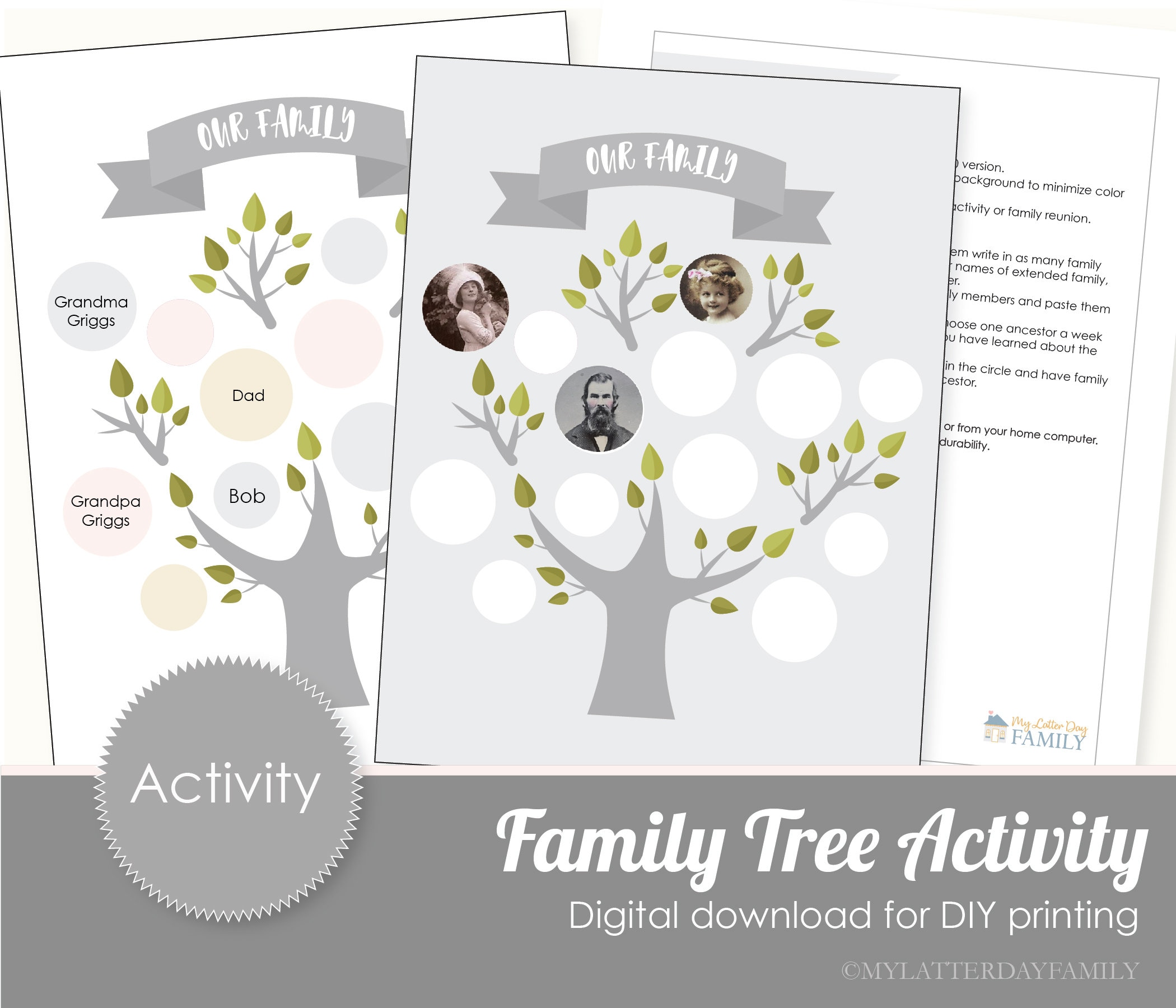 Family Tree For Kids Printable