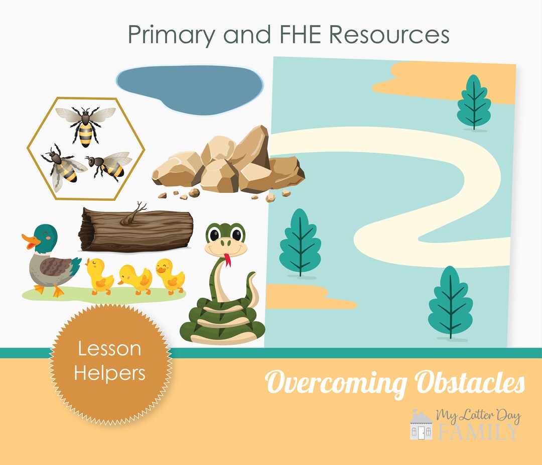 Overcoming Obstacles Lesson Help, Come Follow Me Printable Resource DIY ...