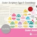 Printable Scripture Eggs Activity, Easter Egg Hunt - DIY PRINTABLE - Etsy