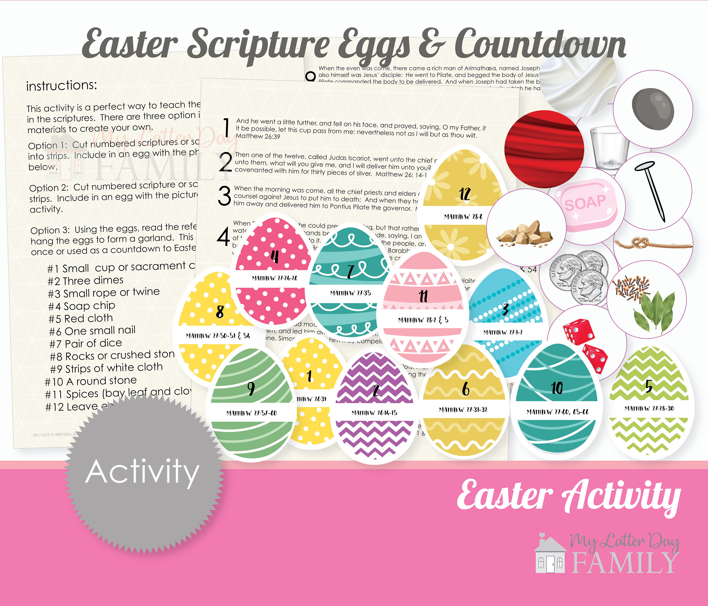 Printable Scripture Eggs Activity Easter Egg Hunt DIY - Etsy Australia