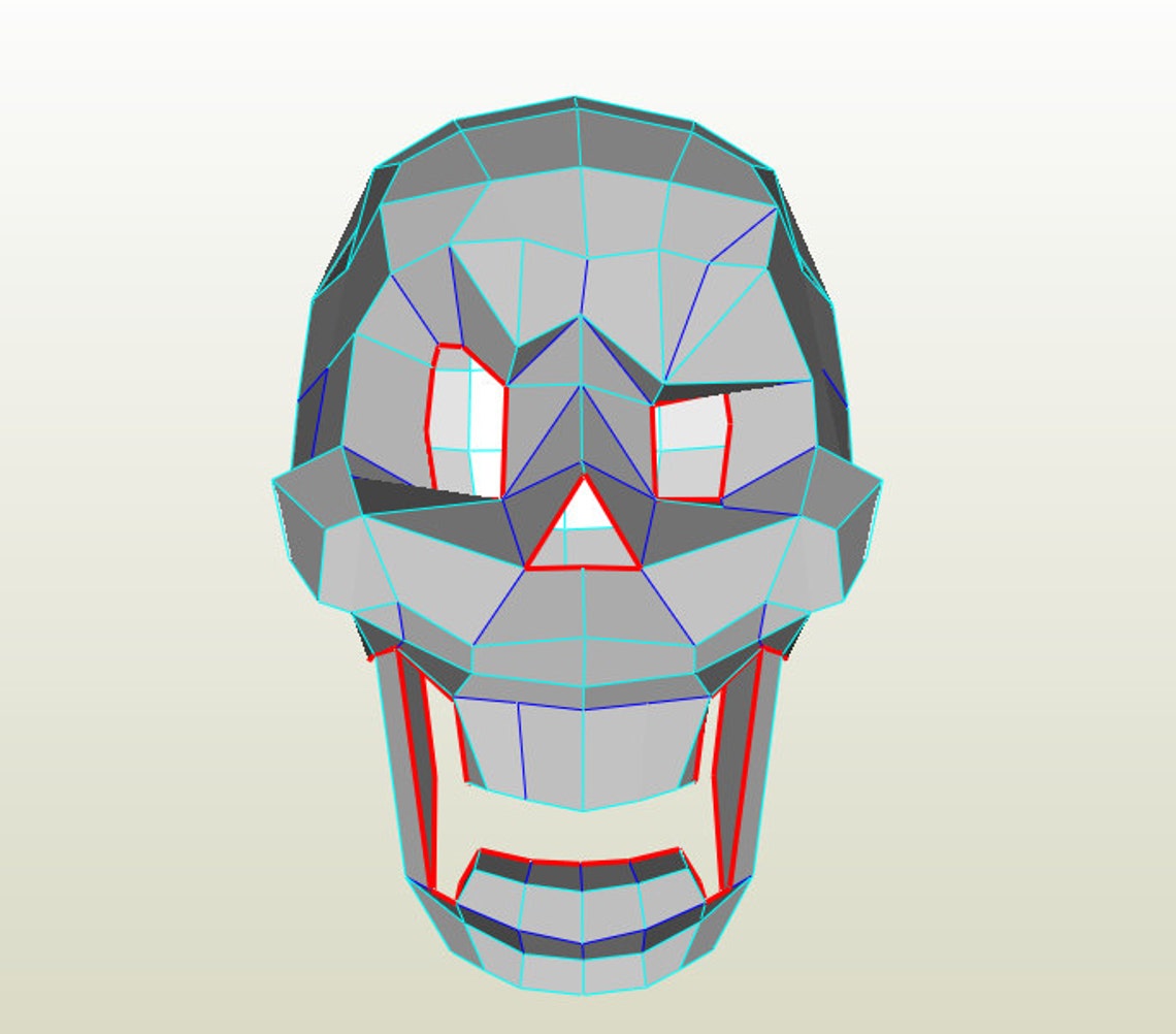 PDO Pepakura File Papyrus Mask Undertale - Etsy