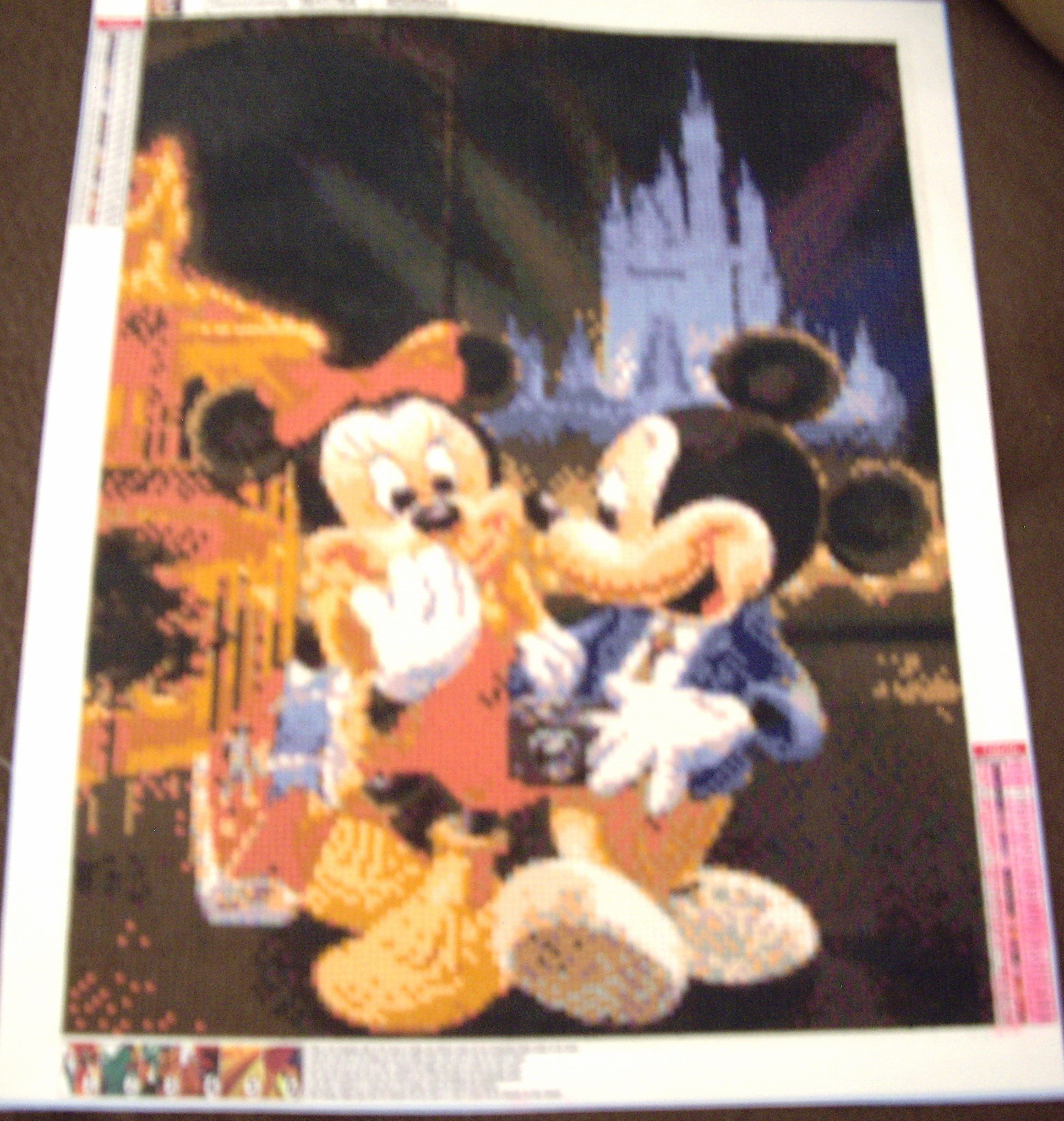 FINISHED/UNFRAMED DIAMOND Art "mickey and Minnie" - Etsy