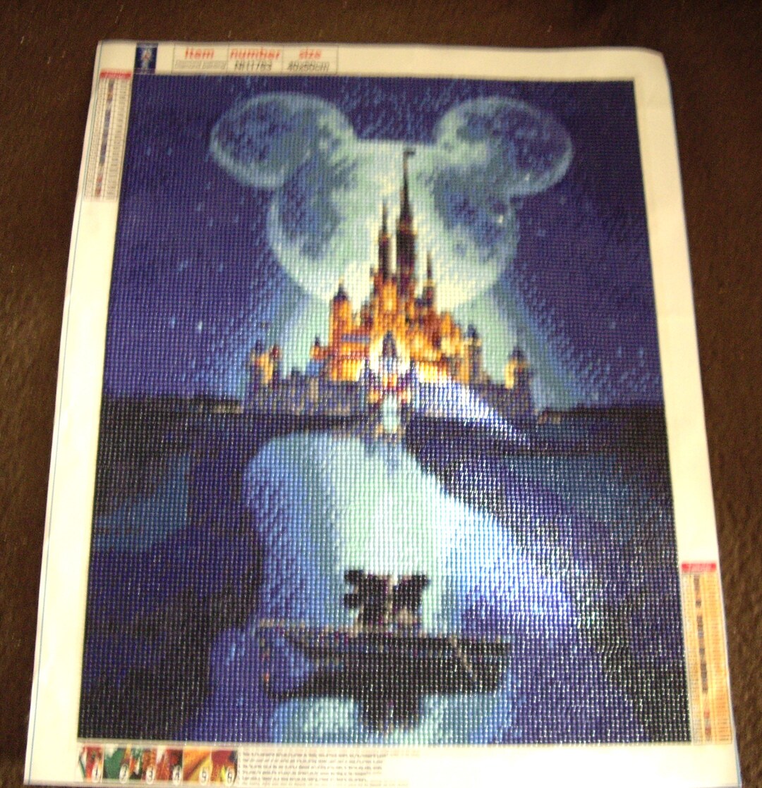FINISHED/UNFRAMED DIAMOND Art disney Magic - Etsy