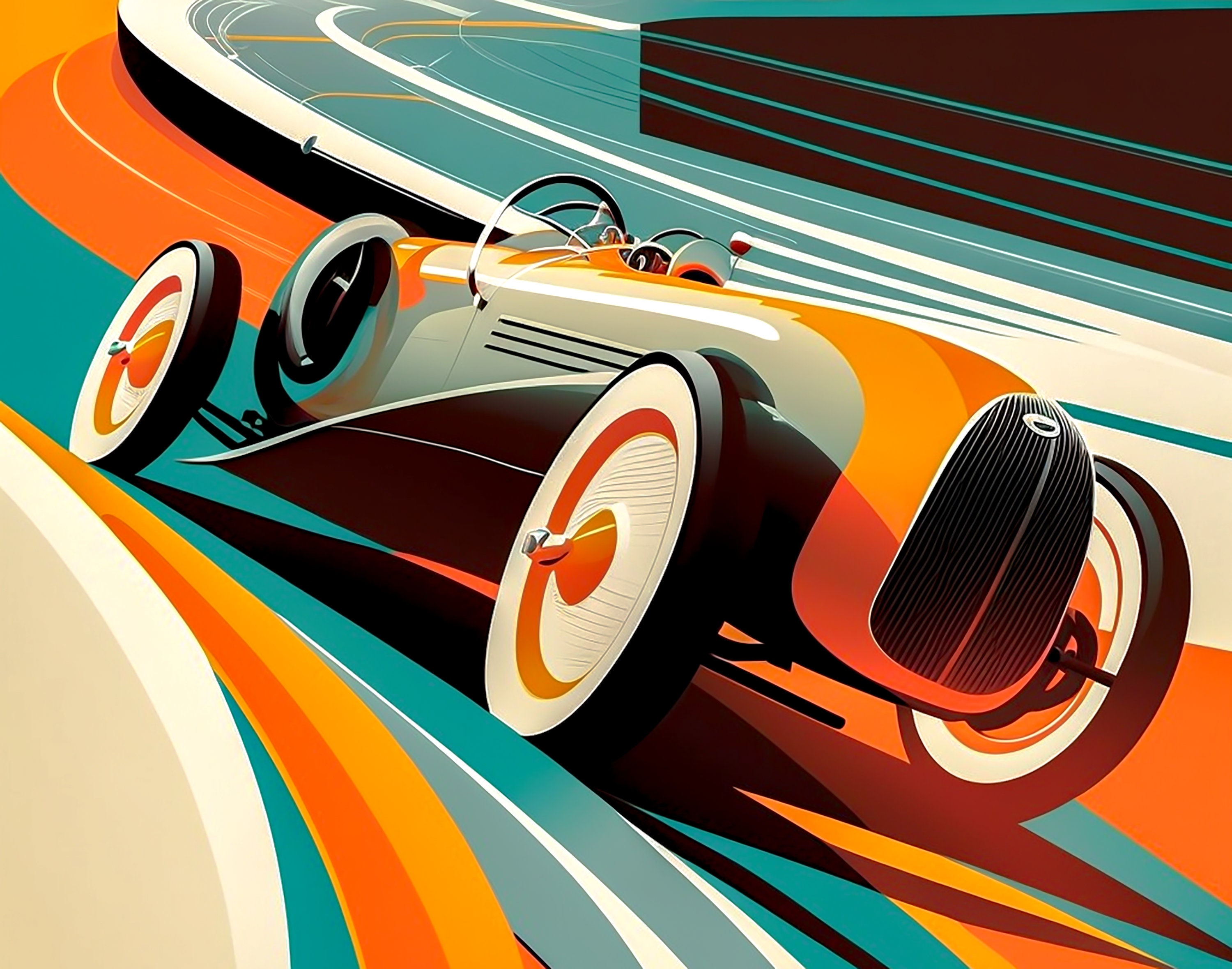 1910's Inspired Race Car Design III - Etsy