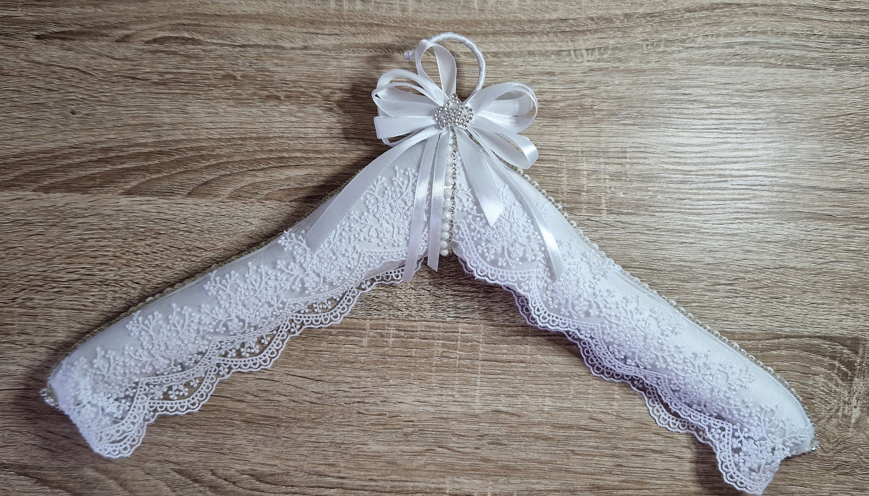 Bridal Hanger, Gift Bride to Be Hanger, Bride's Hanger, Lace Wedding ...