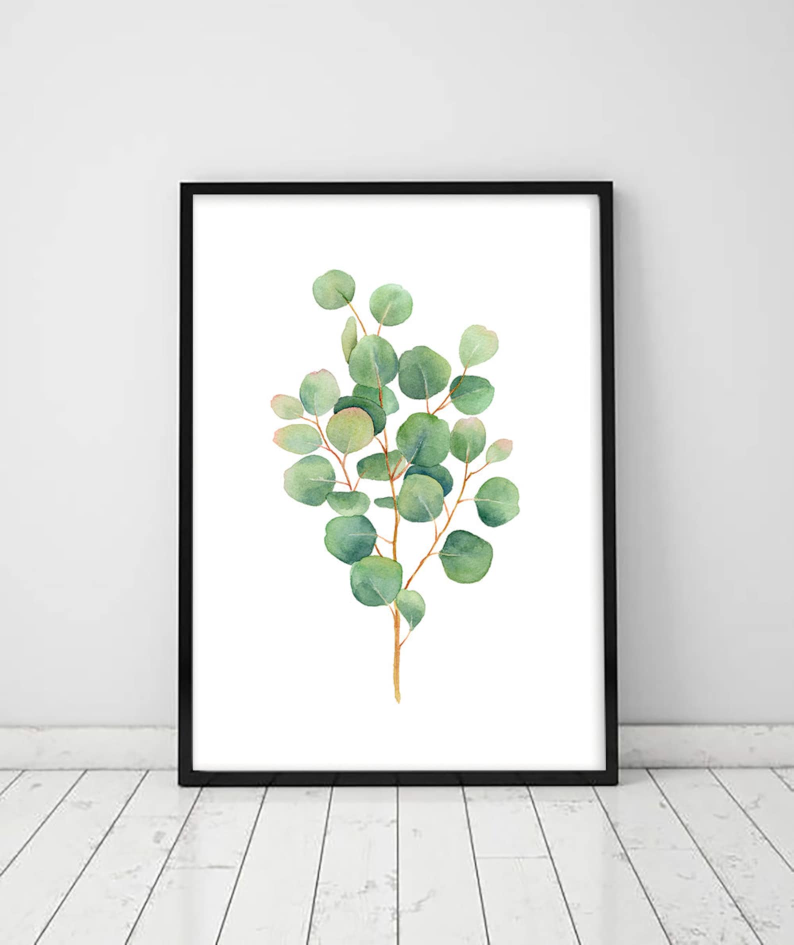 Set of 4 Eucalyptus Watercolour Paintings, Eucalyptus Painting ...