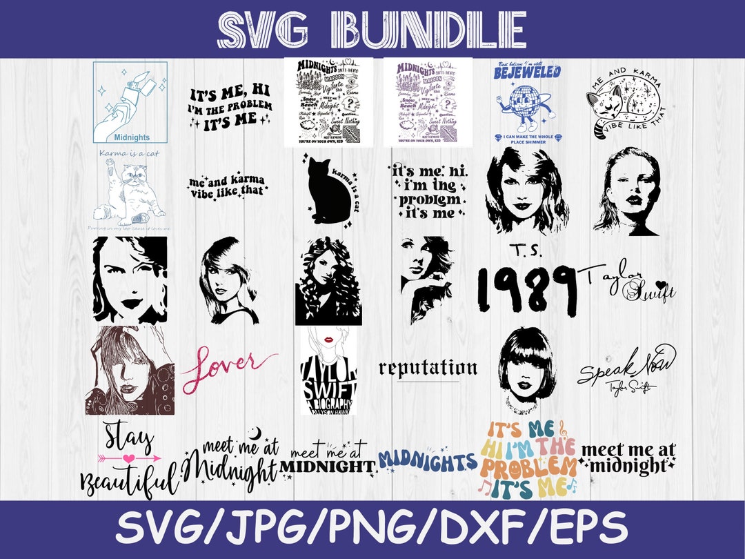 Swiftie Svg Bundle Midnight Svg Taylor Swiftie Svg Swiftie Fan Svg Eras ...