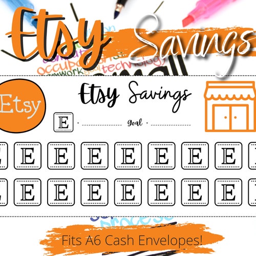 New Computer Savings Mini Tracker for Cash Budgeting Fits A6 - Etsy