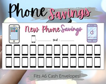 New Computer Savings Mini Tracker for Cash Budgeting Fits A6 - Etsy
