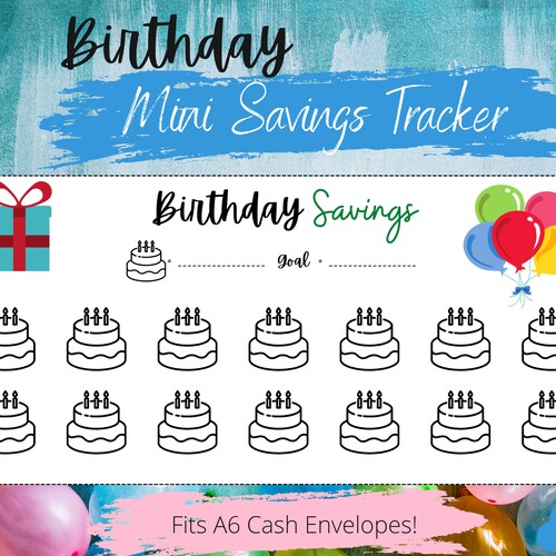 New Computer Savings Mini Tracker for Cash Budgeting Fits A6 - Etsy