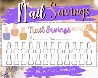 New Computer Savings Mini Tracker for Cash Budgeting Fits A6 Envelopes ...