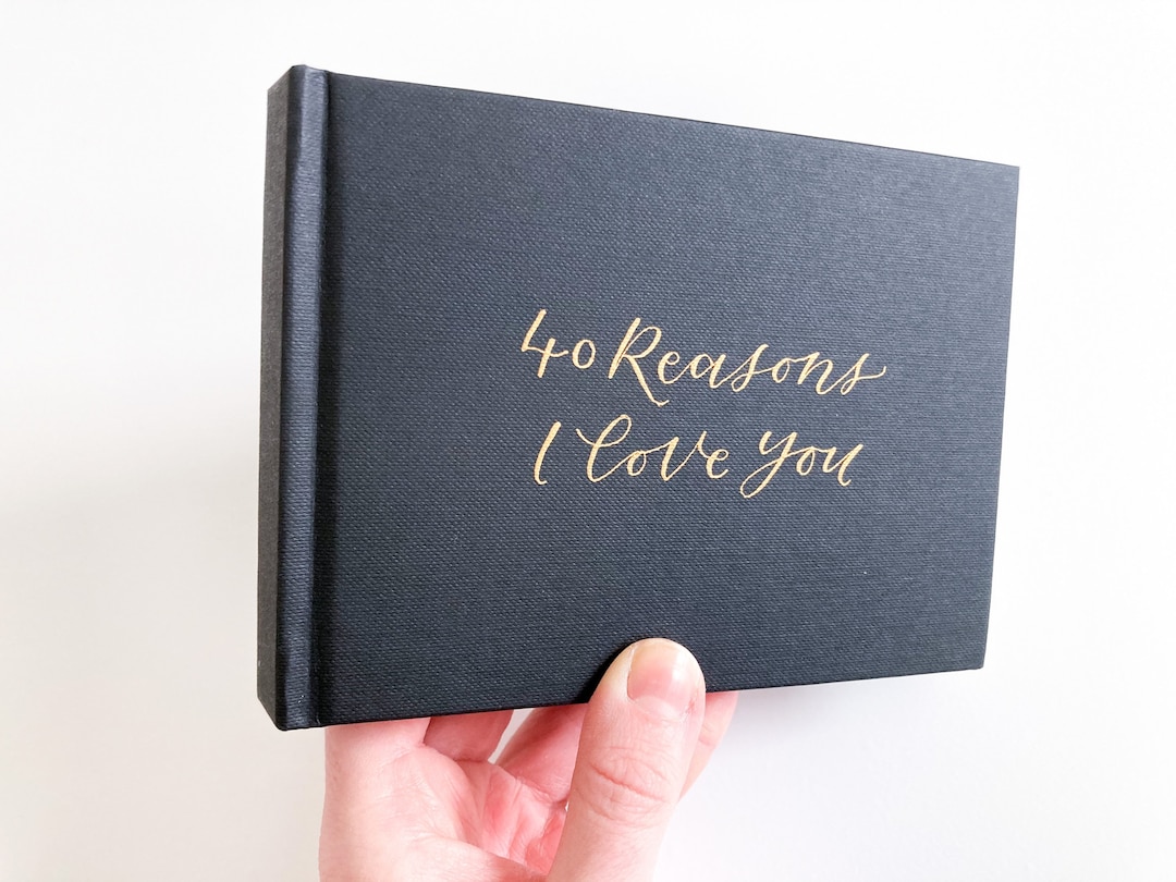 Book of Reasons Why We / I Love You / Handwritten / Personalised Gift ...