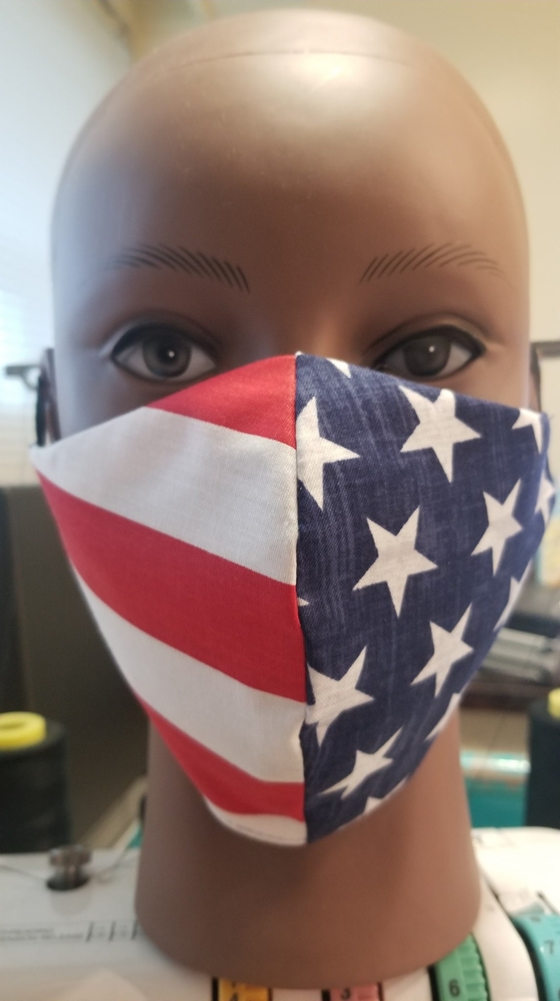 Patriotic American Flag Face Mask - Washable, Reusable Cloth Masks ...
