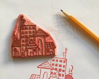 House Rubber Stamp - Etsy
